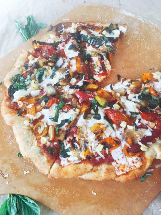 Roasted Vegetable Pizza - Three Olives Branch