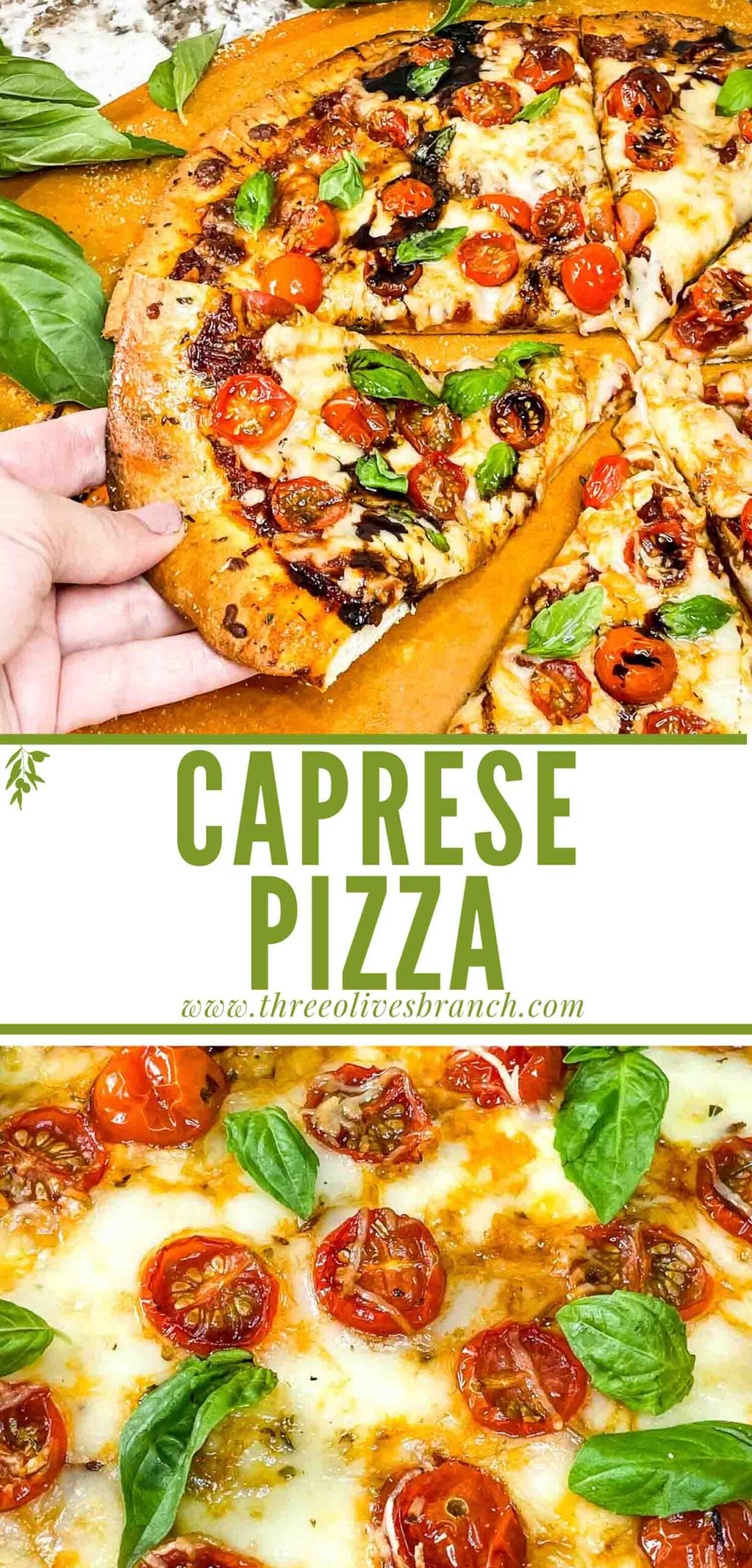 Caprese Pizza - Three Olives Branch