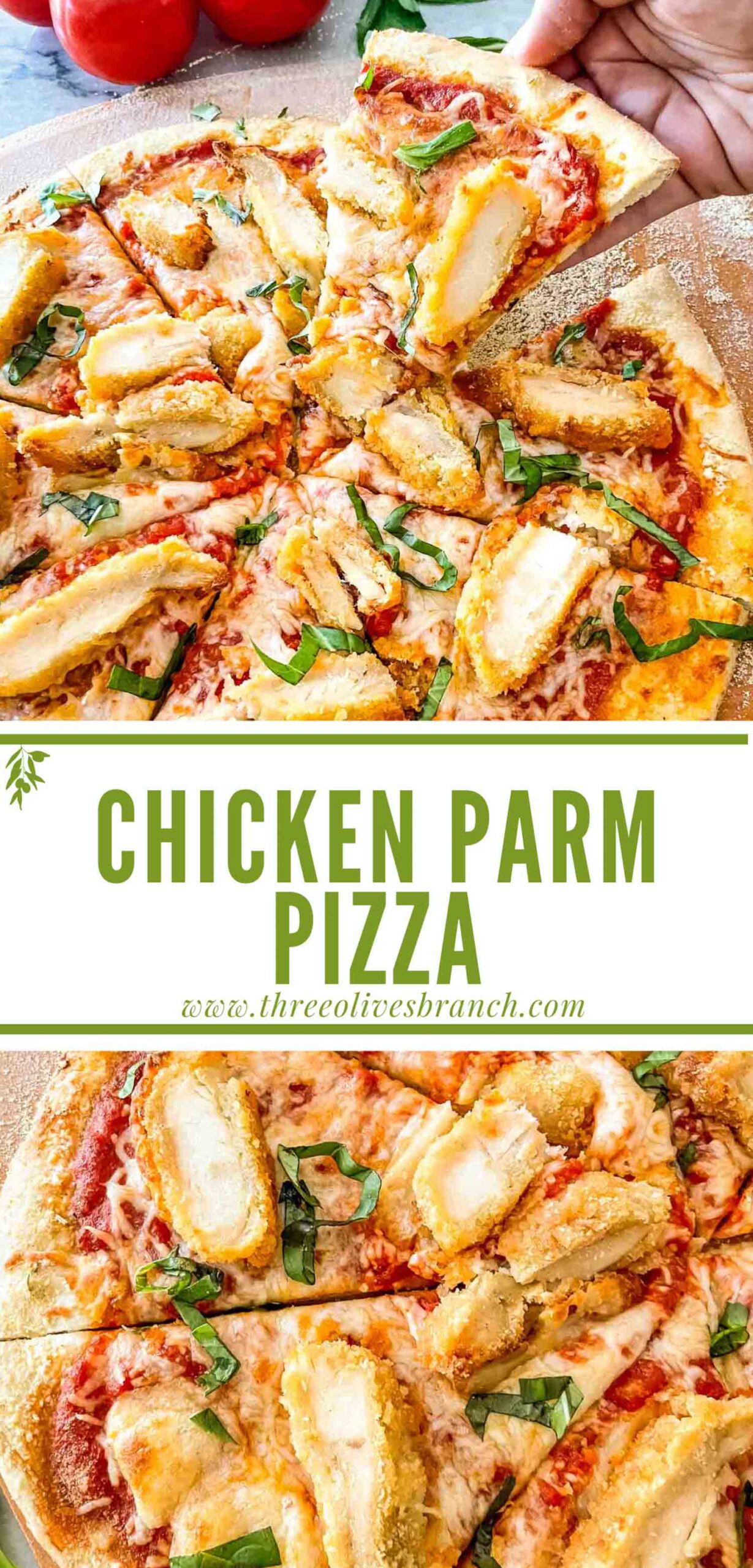 Chicken Parm Pizza - Three Olives Branch