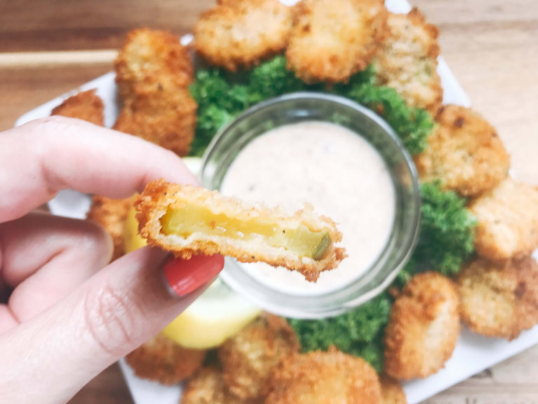 Smoky Chipotle Ranch Fried Pickles - Three Olives Branch