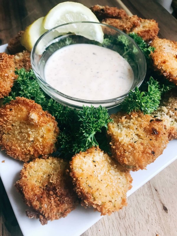 Smoky Chipotle Ranch Fried Pickles - Three Olives Branch