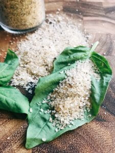 Basil Balsamic Flavored Salt - Three Olives Branch