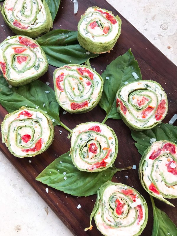 Caprese Pinwheel Roll Ups - Three Olives Branch