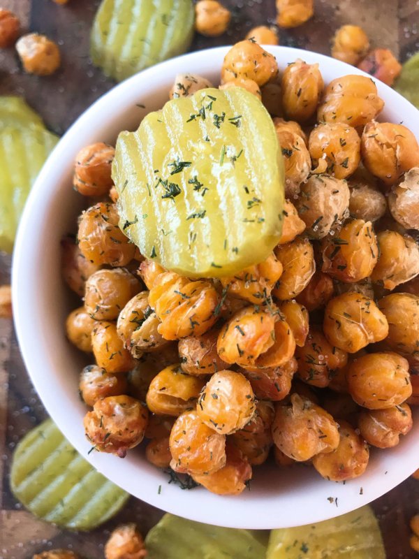 Dill Pickle Roasted Chickpeas - Three Olives Branch