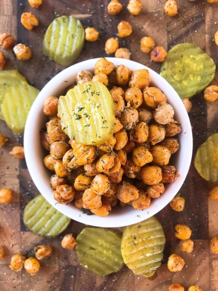 Dill Pickle Roasted Chickpeas - Three Olives Branch