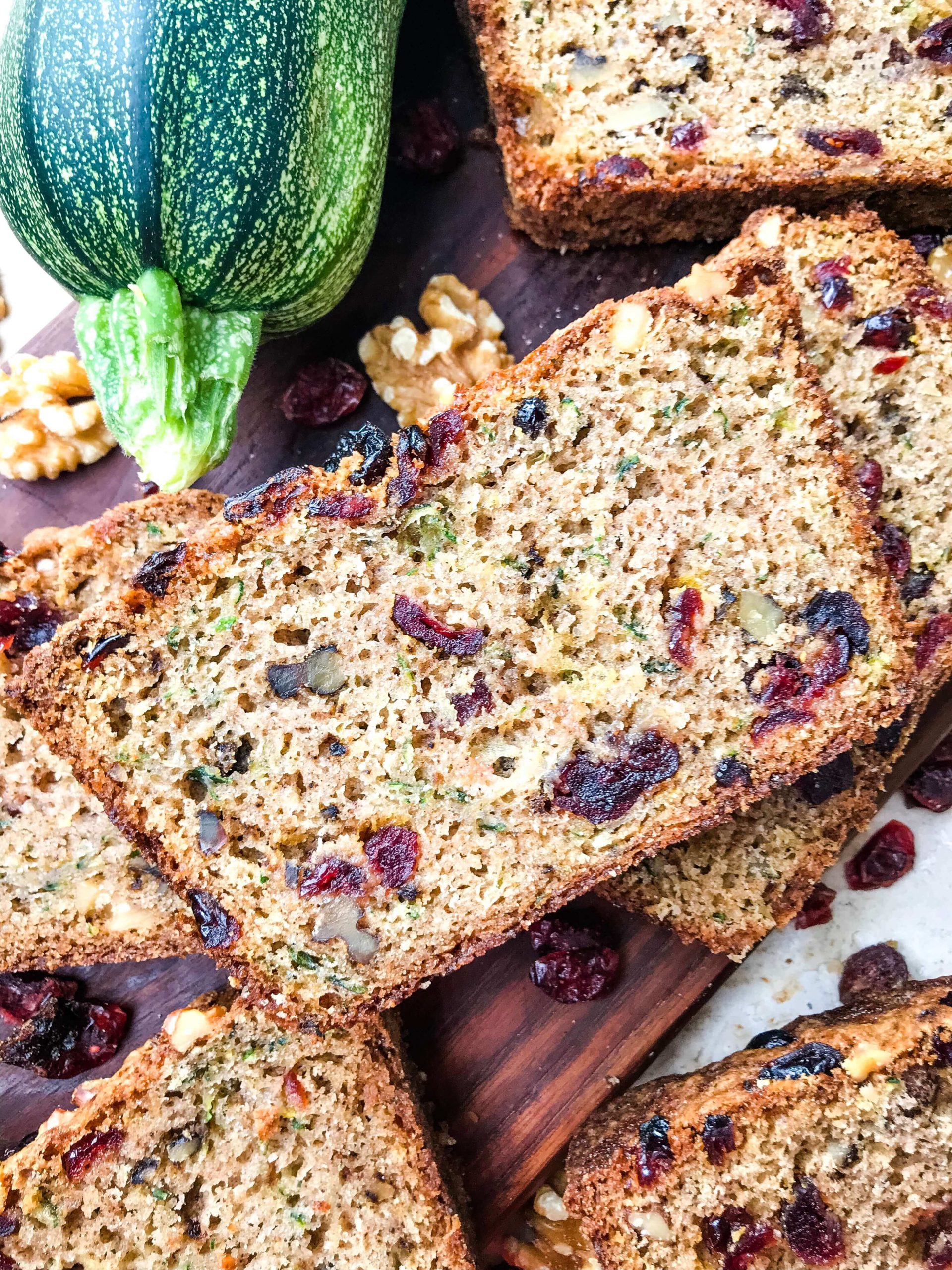 Cranberry Walnut Zucchini Bread Three Olives Branch