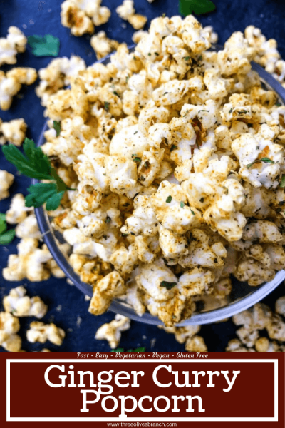 Homemade Ginger Curry Popcorn - Three Olives Branch