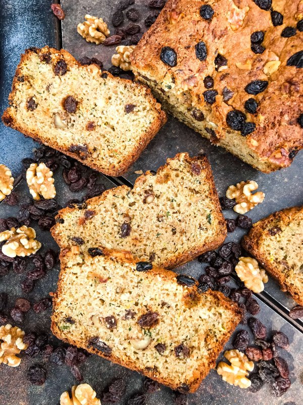 Walnut Raisin Zucchini Bread - Three Olives Branch