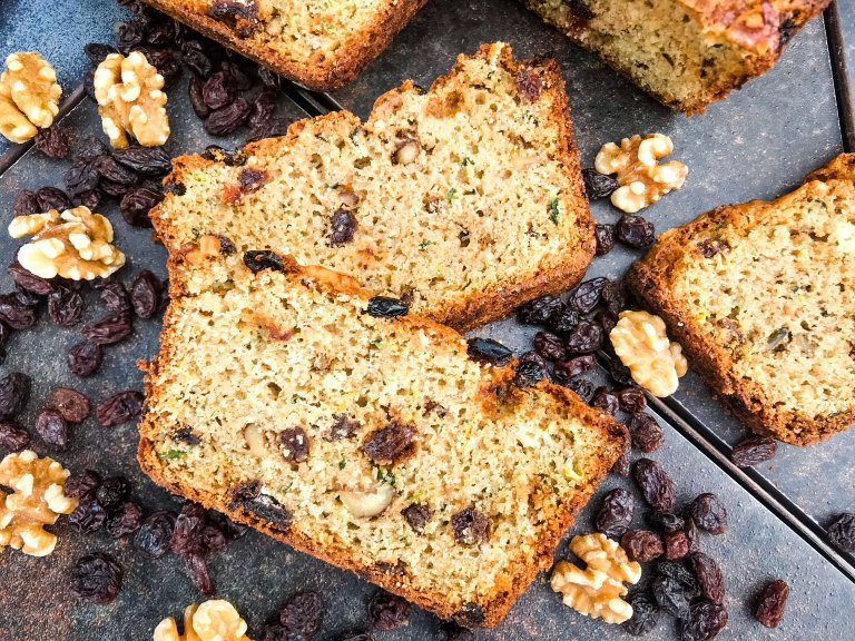 Walnut Raisin Zucchini Bread - Three Olives Branch