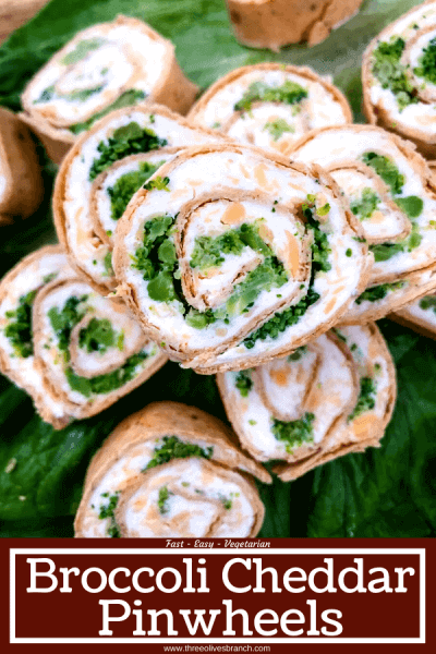 Broccoli Cheddar Pinwheels - Three Olives Branch