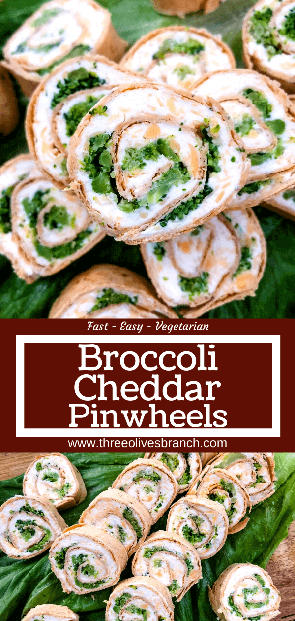 Broccoli Cheddar Pinwheels - Three Olives Branch