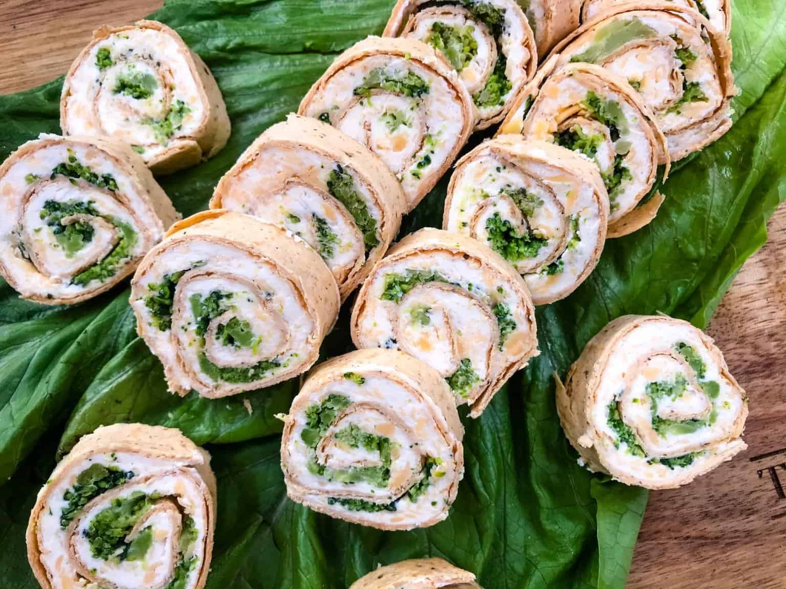 Broccoli Cheddar Pinwheels - Three Olives Branch