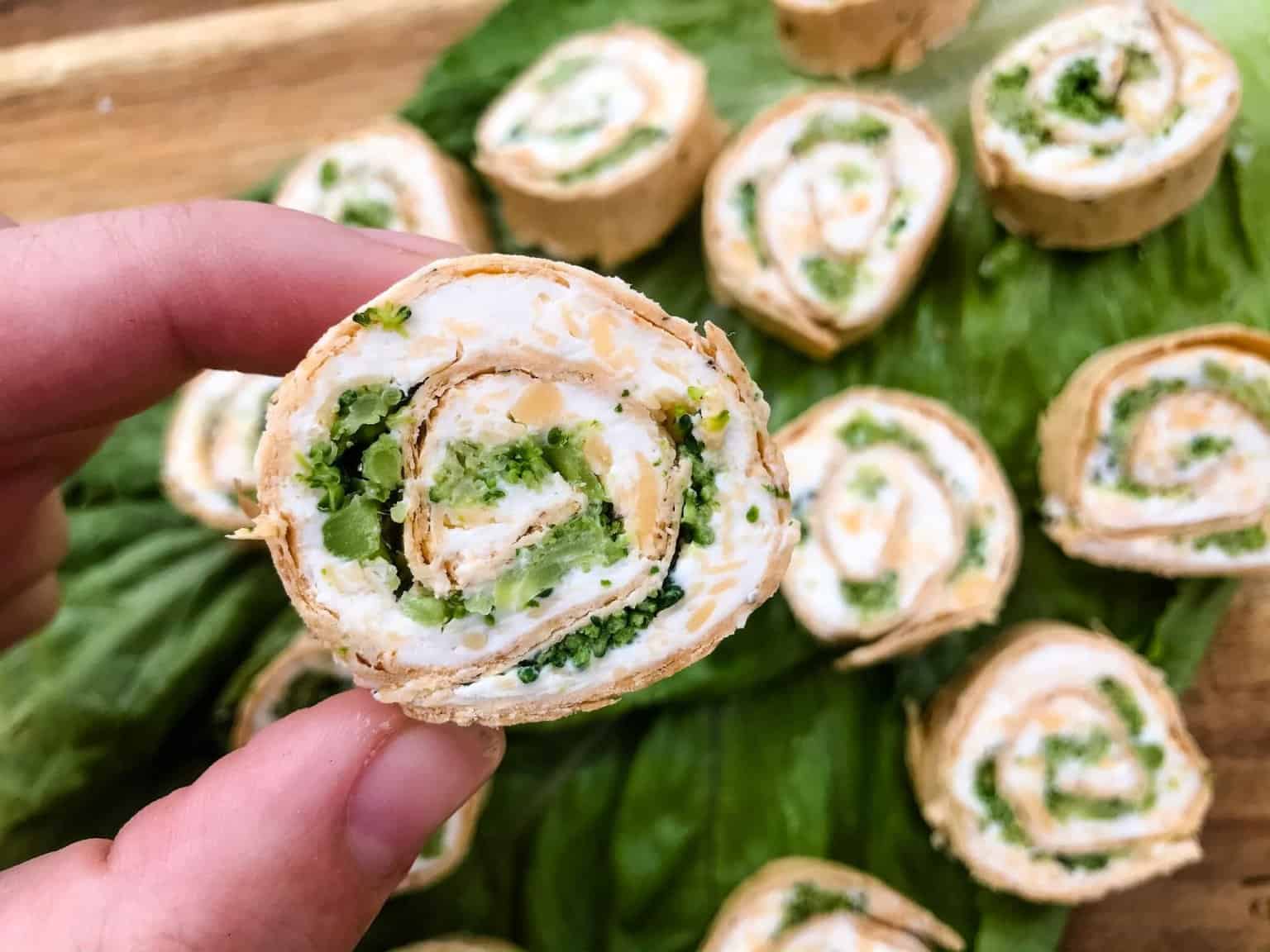Broccoli Cheddar Pinwheels - Three Olives Branch