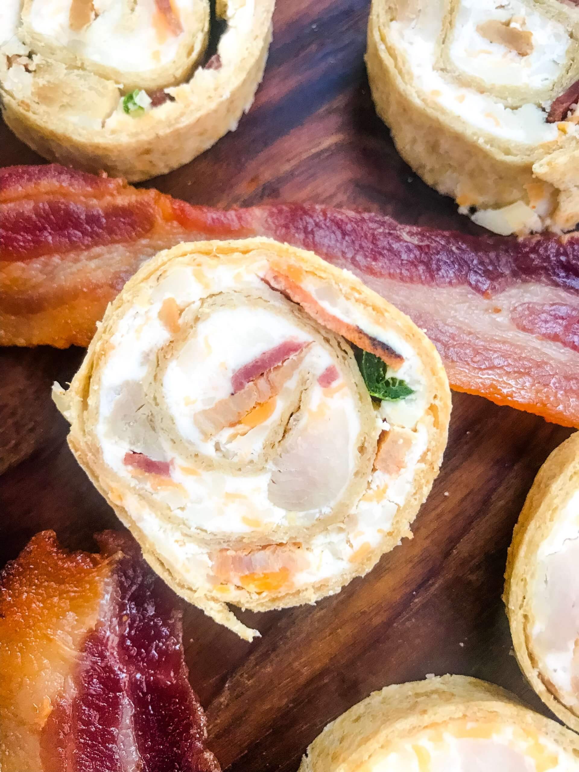 Chicken Bacon Ranch Pinwheels - Three Olives Branch