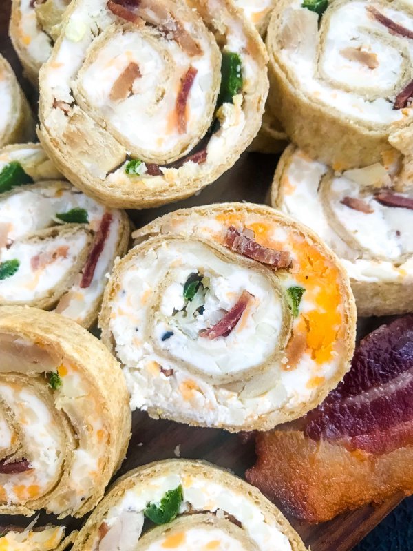 Chicken Bacon Ranch Pinwheels - Three Olives Branch