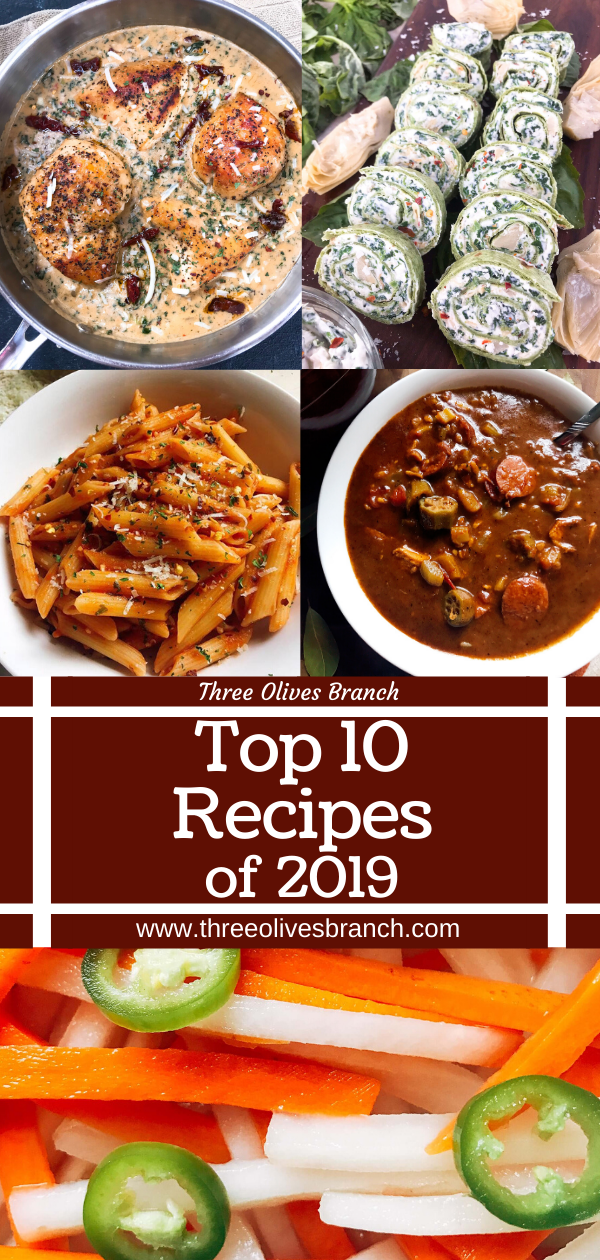 Top 10 Recipes of 2019 - Three Olives Branch