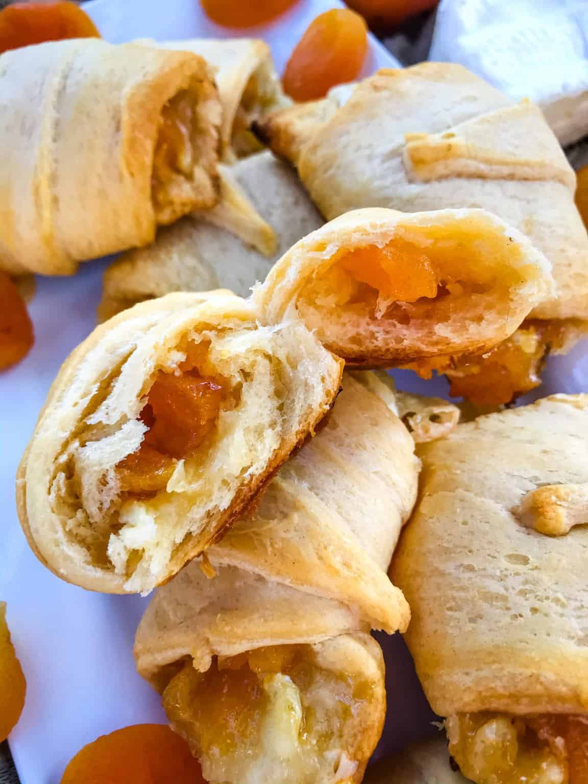 Apricot Brie Crescent Rolls - Three Olives Branch