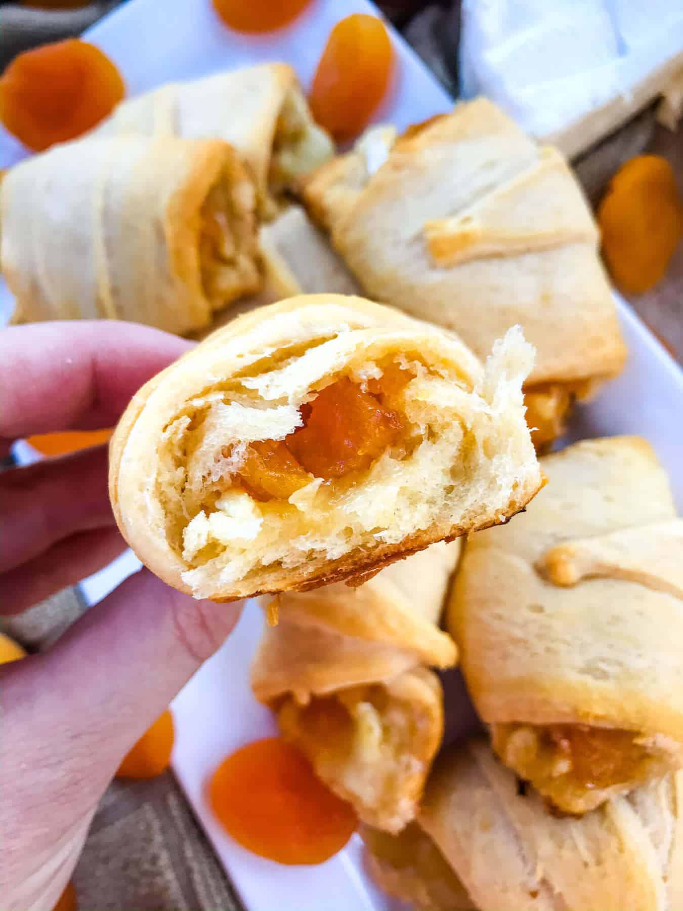 Apricot Brie Crescent Rolls - Three Olives Branch