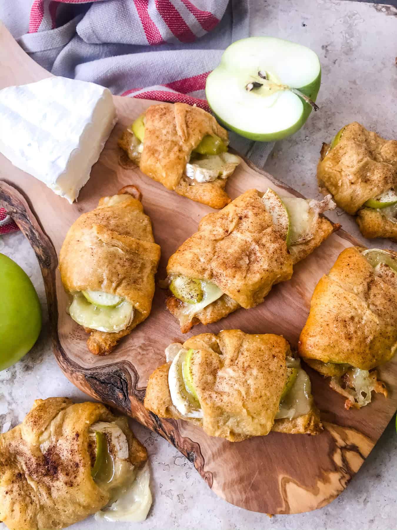 Cinnamon Apple Brie Crescent Rolls - Three Olives Branch