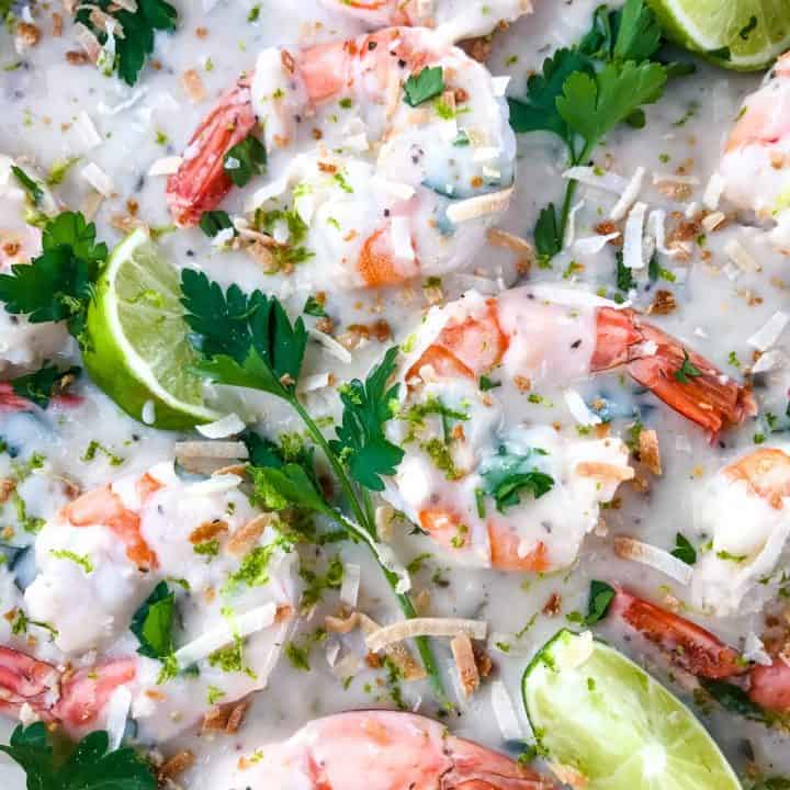 Coconut Lime Shrimp - Three Olives Branch