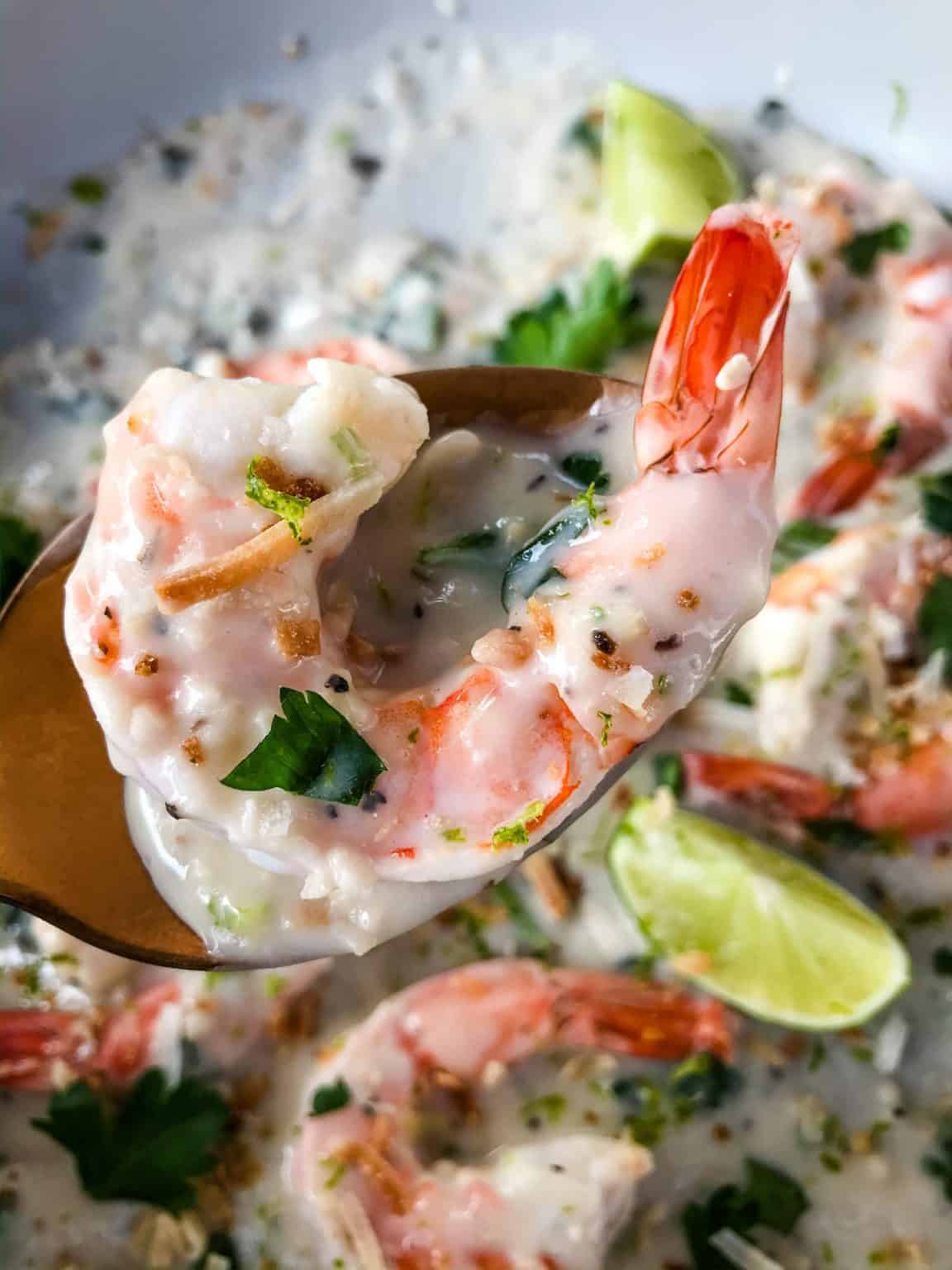 Coconut Lime Shrimp - Three Olives Branch