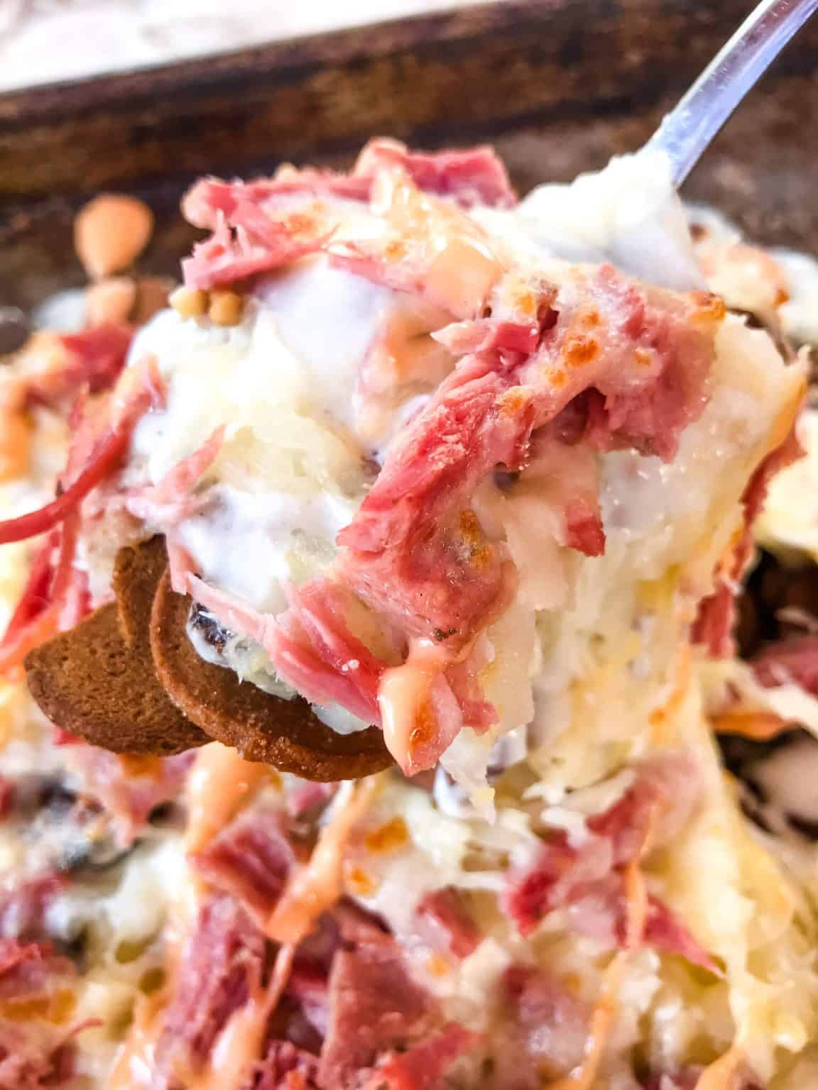 Reuben Irish Nachos - Three Olives Branch