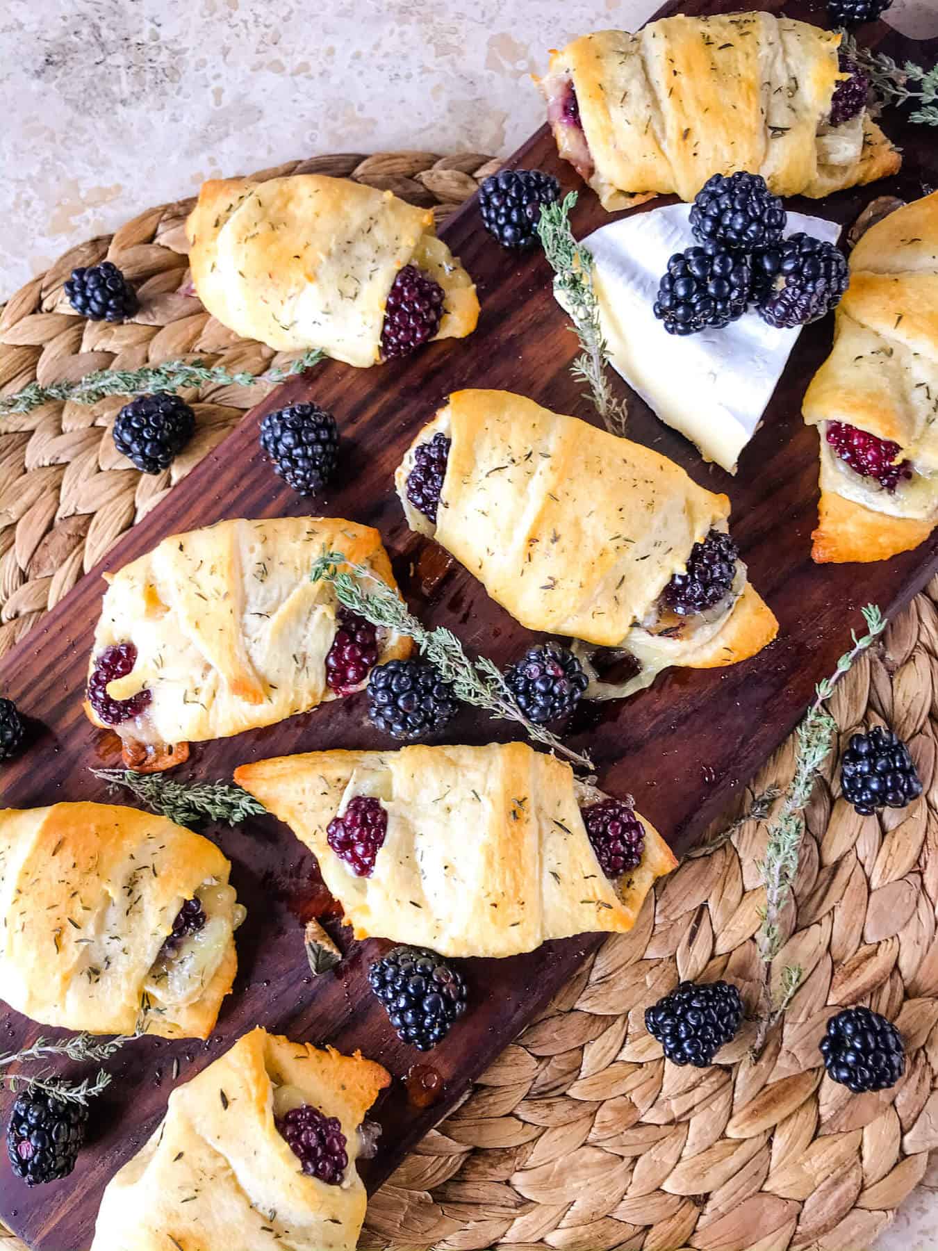 Blackberry Brie Crescent Rolls - Three Olives Branch