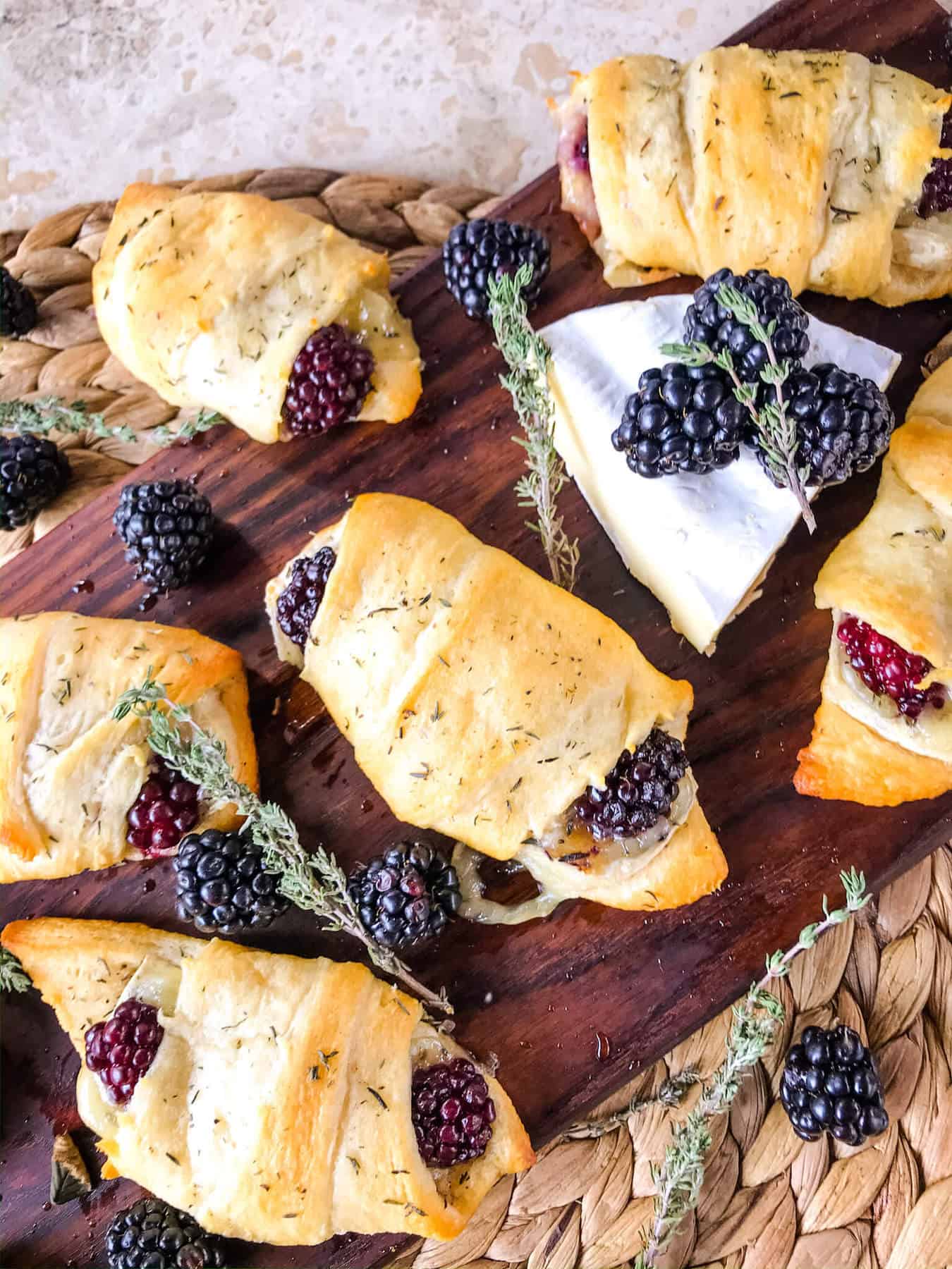 Blackberry Brie Crescent Rolls - Three Olives Branch