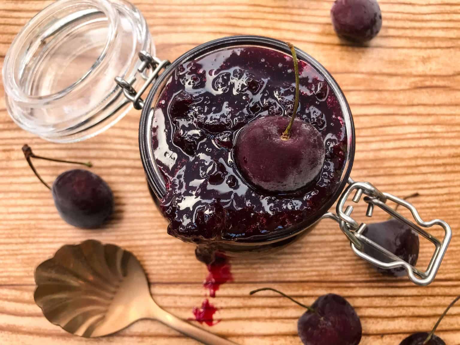 Homemade Cherry Jam Recipe - Three Olives Branch