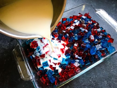Red White and Blue Jello Shots Stars - Three Olives Branch