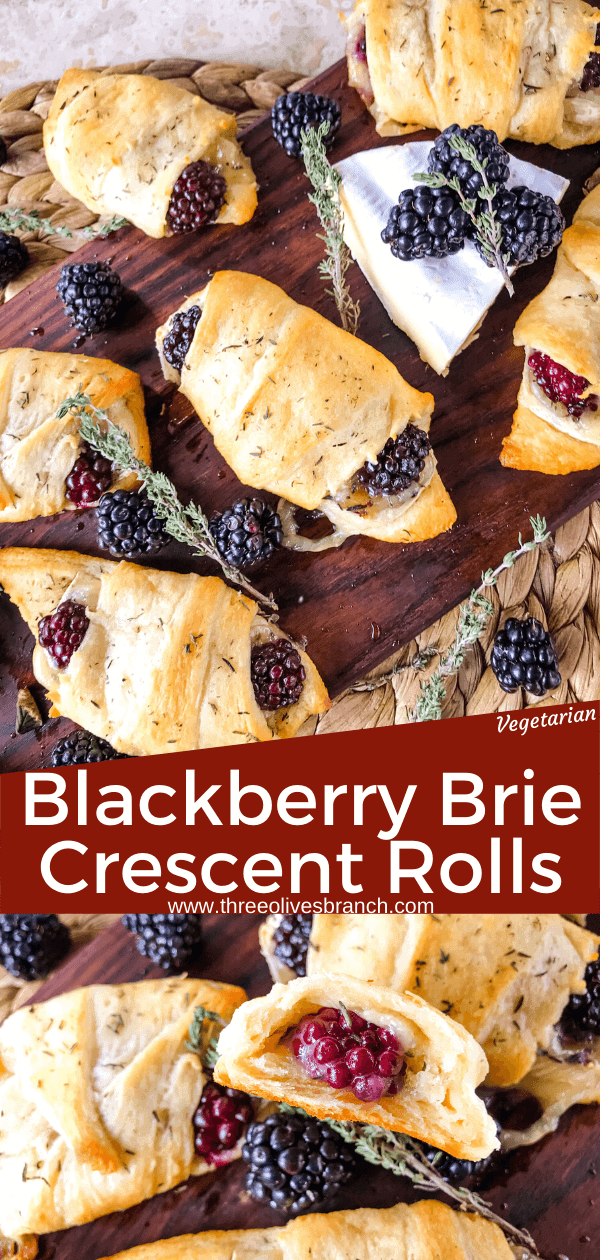 Blackberry Brie Crescent Rolls - Three Olives Branch