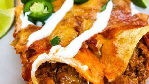 Shredded Beef Enchiladas - Three Olives Branch