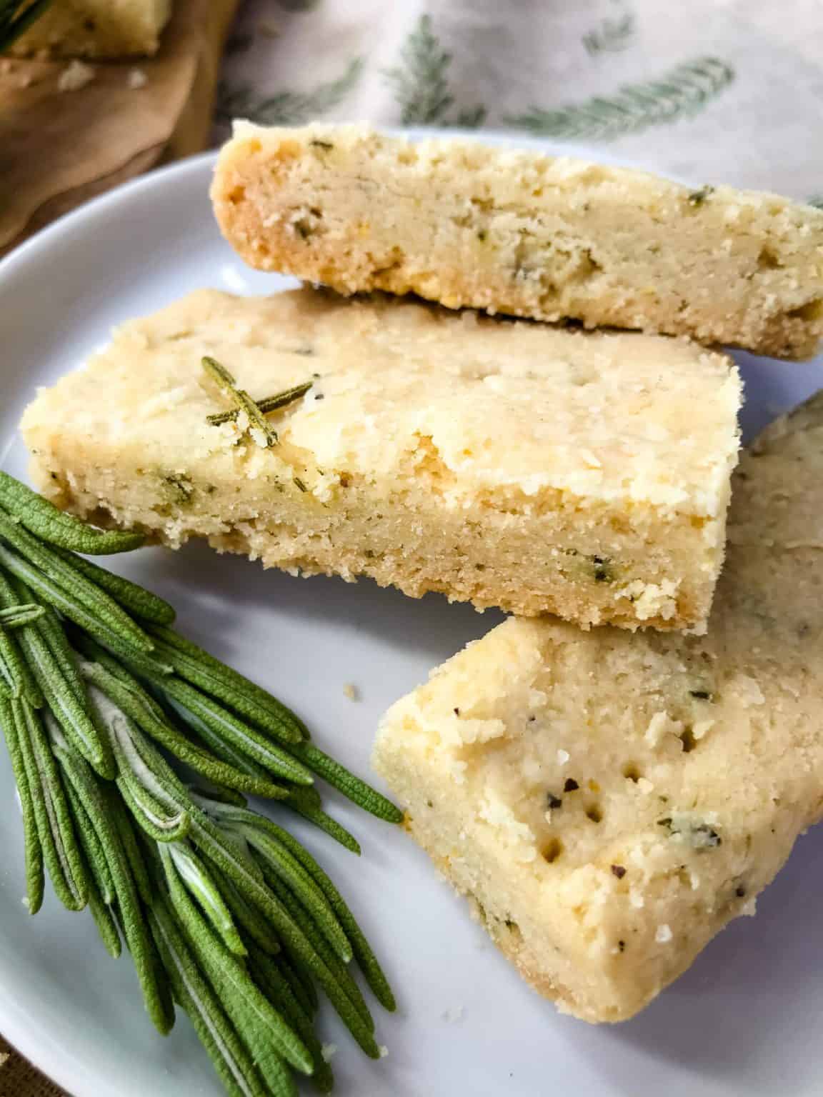Olive Oil Rosemary Shortbread - Three Olives Branch