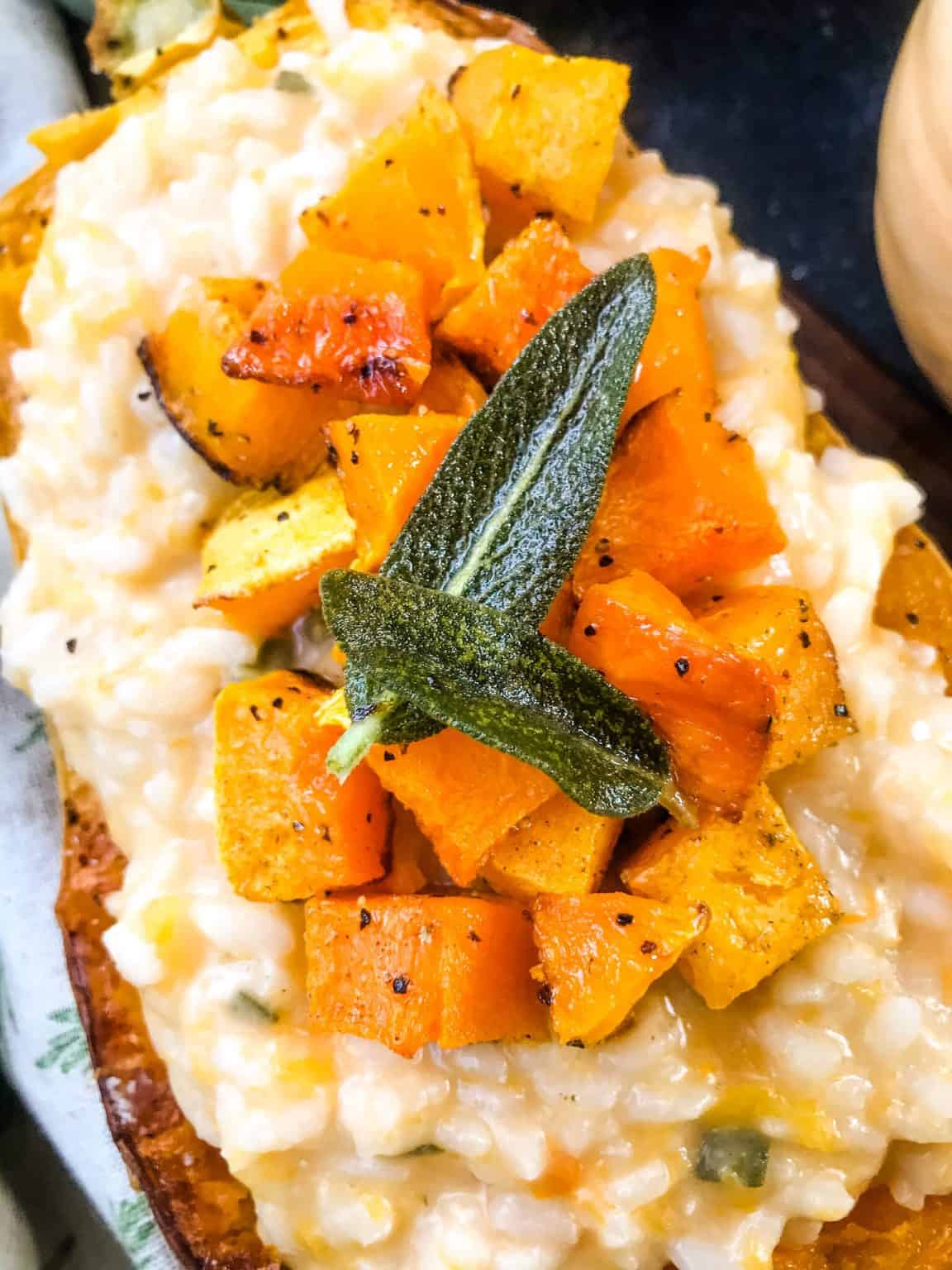 Creamy Butternut Squash and Sage Risotto - Three Olives Branch