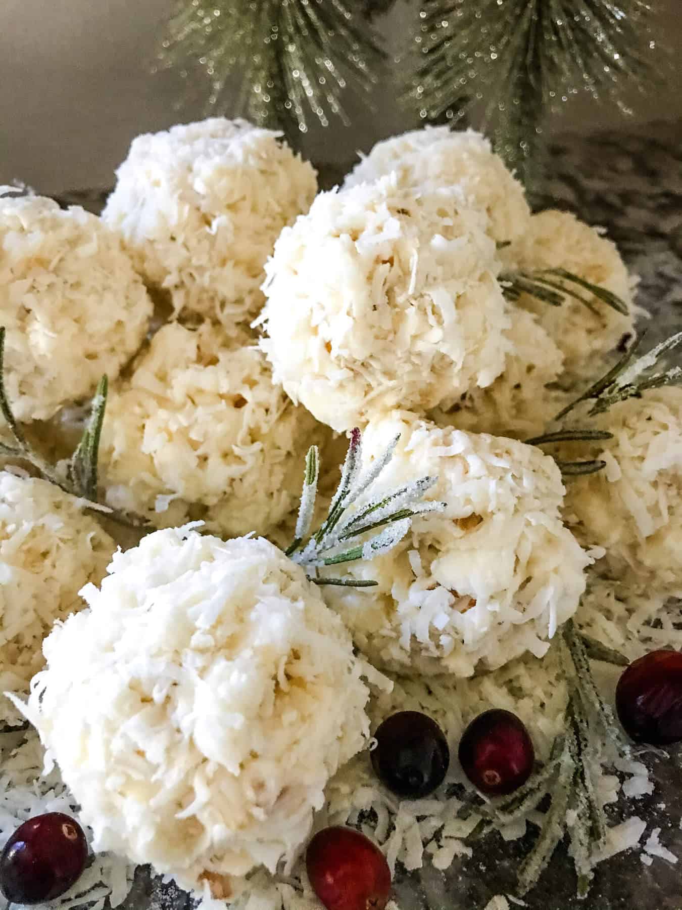 Snowball Popcorn Balls - Three Olives Branch