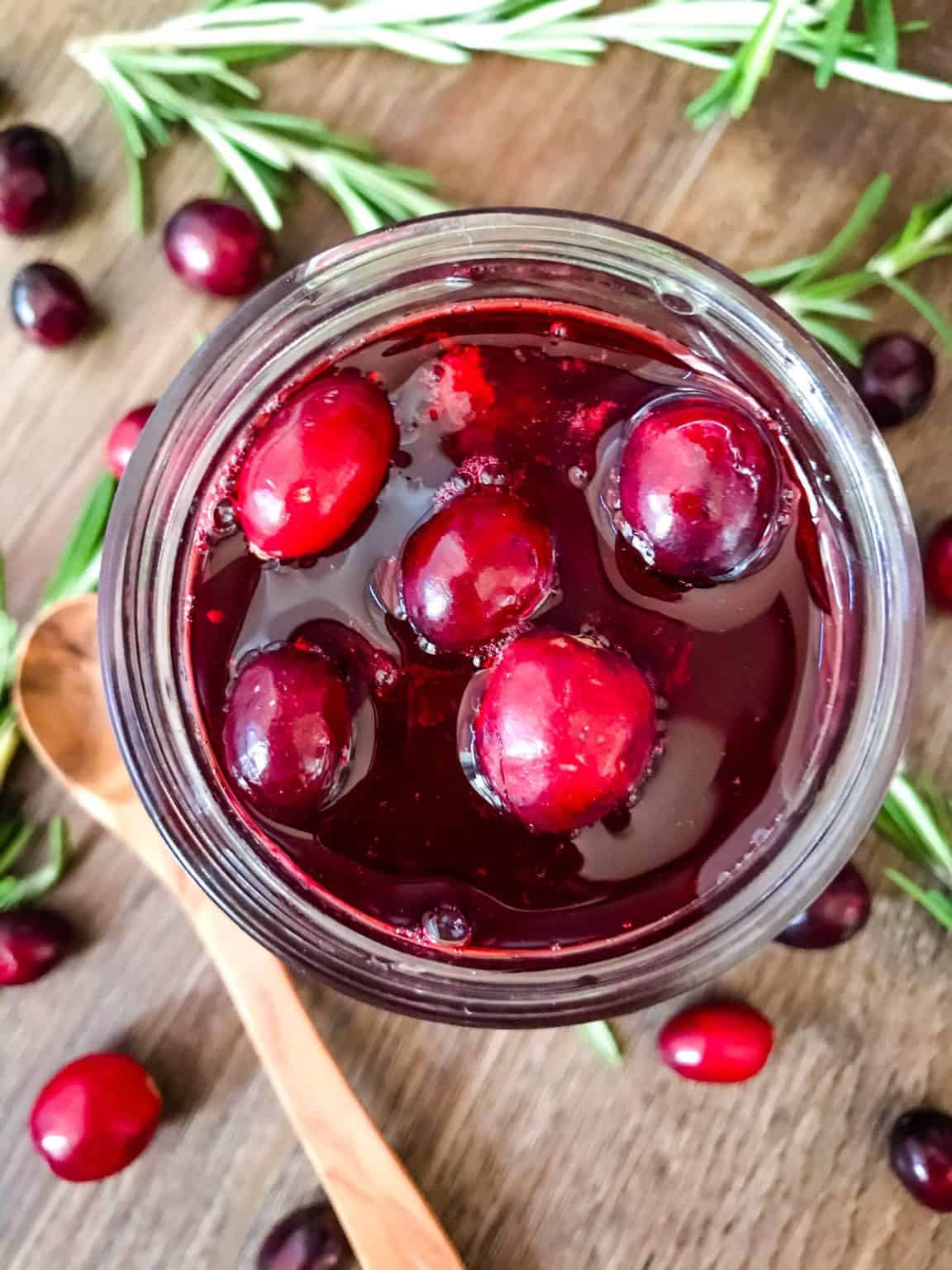 Cranberry Simple Syrup Recipe - Three Olives Branch