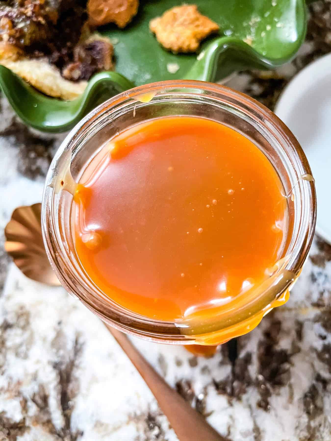 Salted Caramel Whiskey Sauce - Three Olives Branch