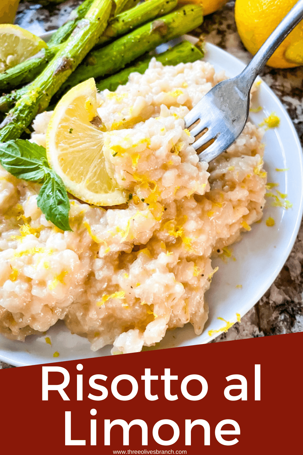 Risotto al Limone (Lemon Risotto) - Three Olives Branch