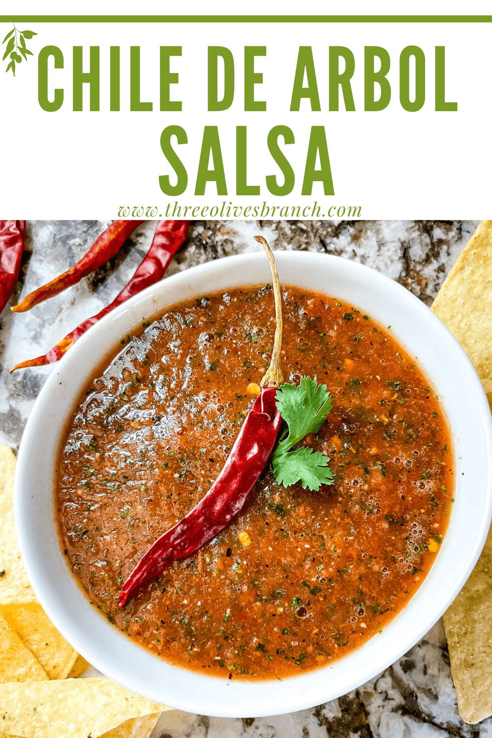 Salsa Chile de Arbol - Three Olives Branch
