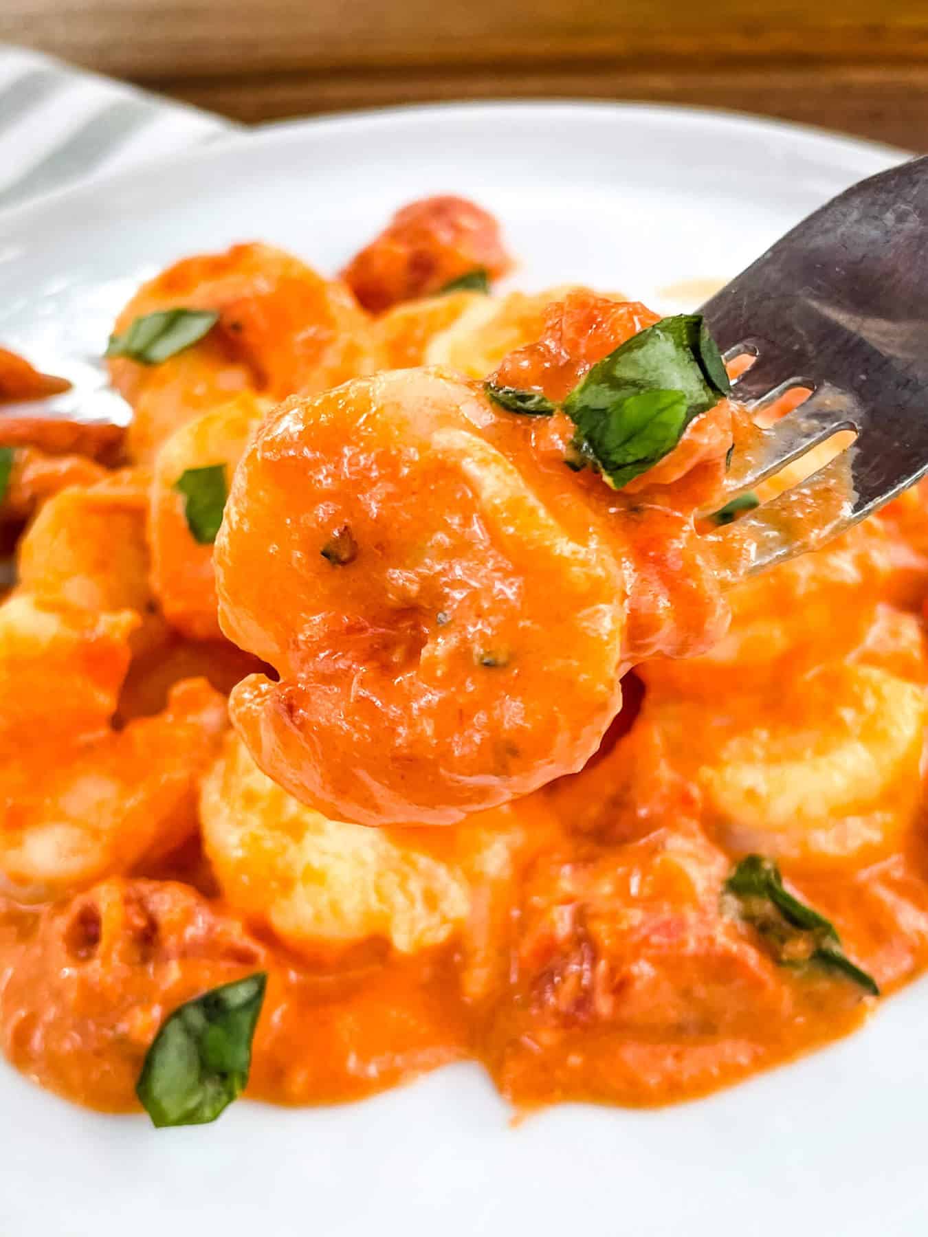 Shrimp in Vodka Sauce - Three Olives Branch
