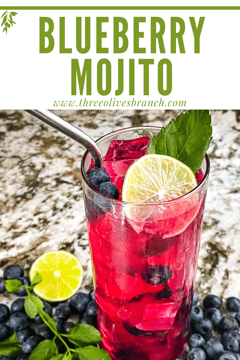 Blueberry Mojito - Three Olives Branch