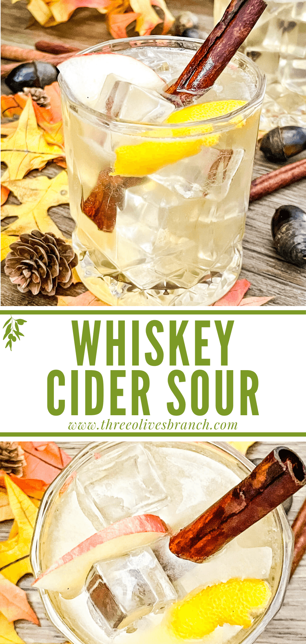 Whiskey Cider Sour - Three Olives Branch