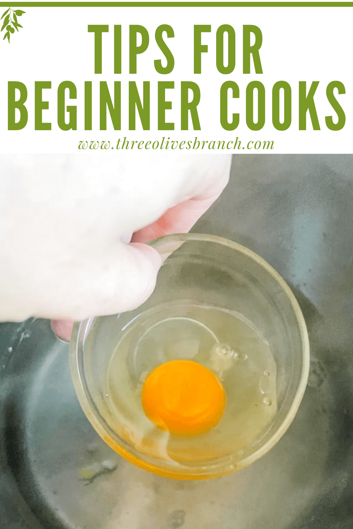 Tips for Beginner Cooks - Three Olives Branch