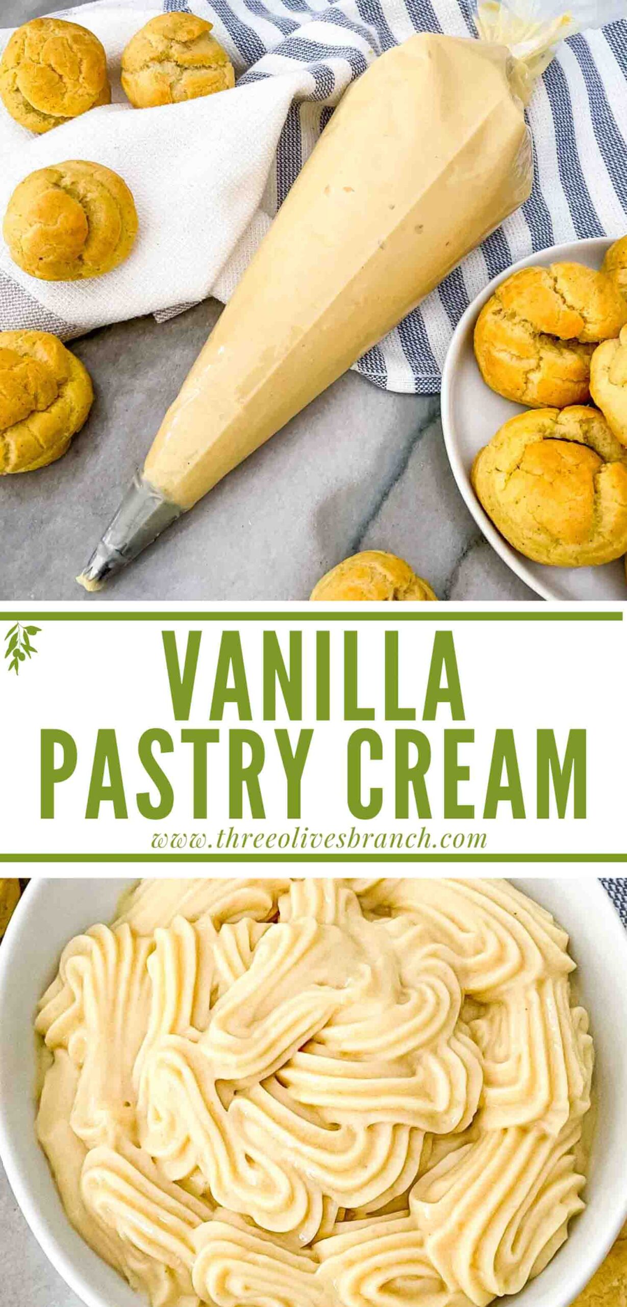 Vanilla Pastry Cream - Three Olives Branch