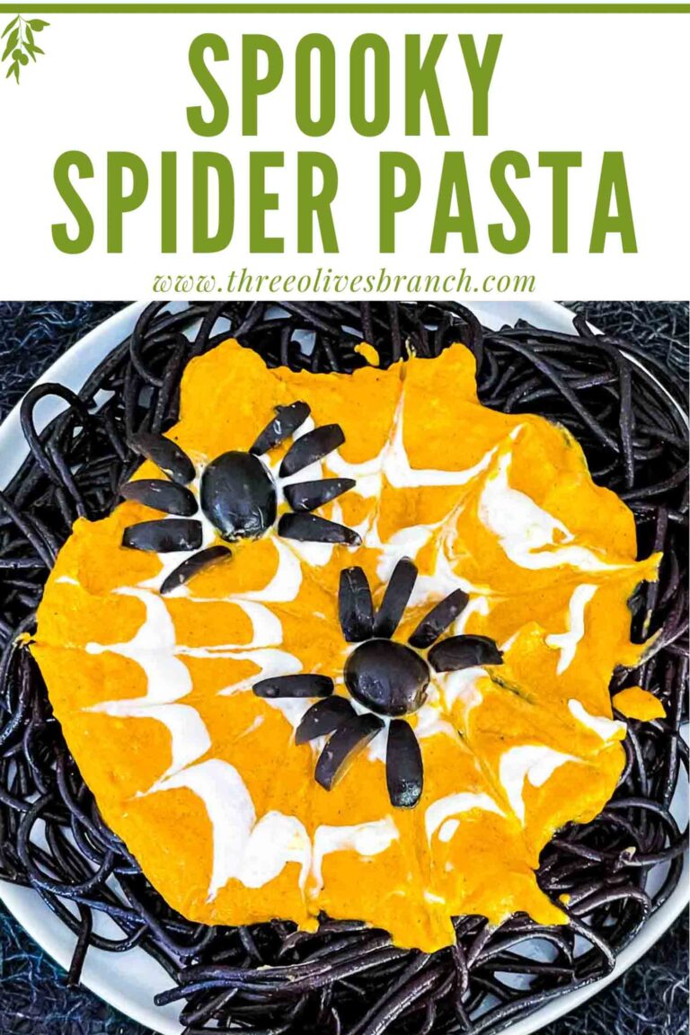 Spider Spooky Pasta - Three Olives Branch