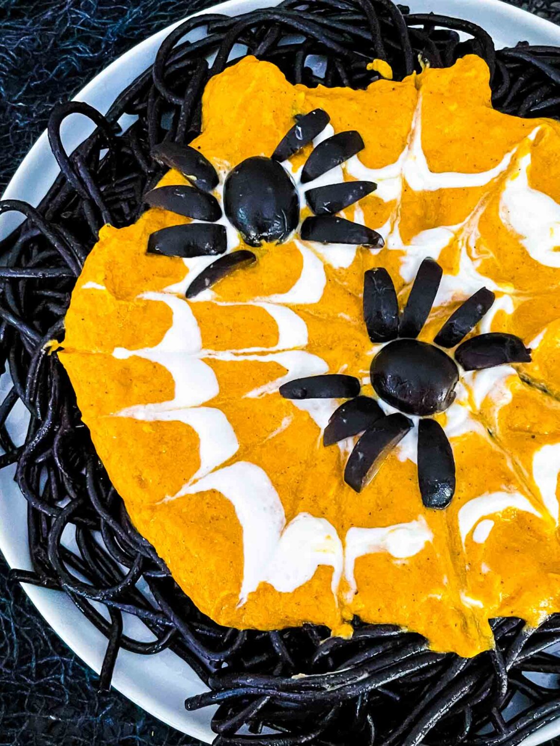 Spider Spooky Pasta - Three Olives Branch
