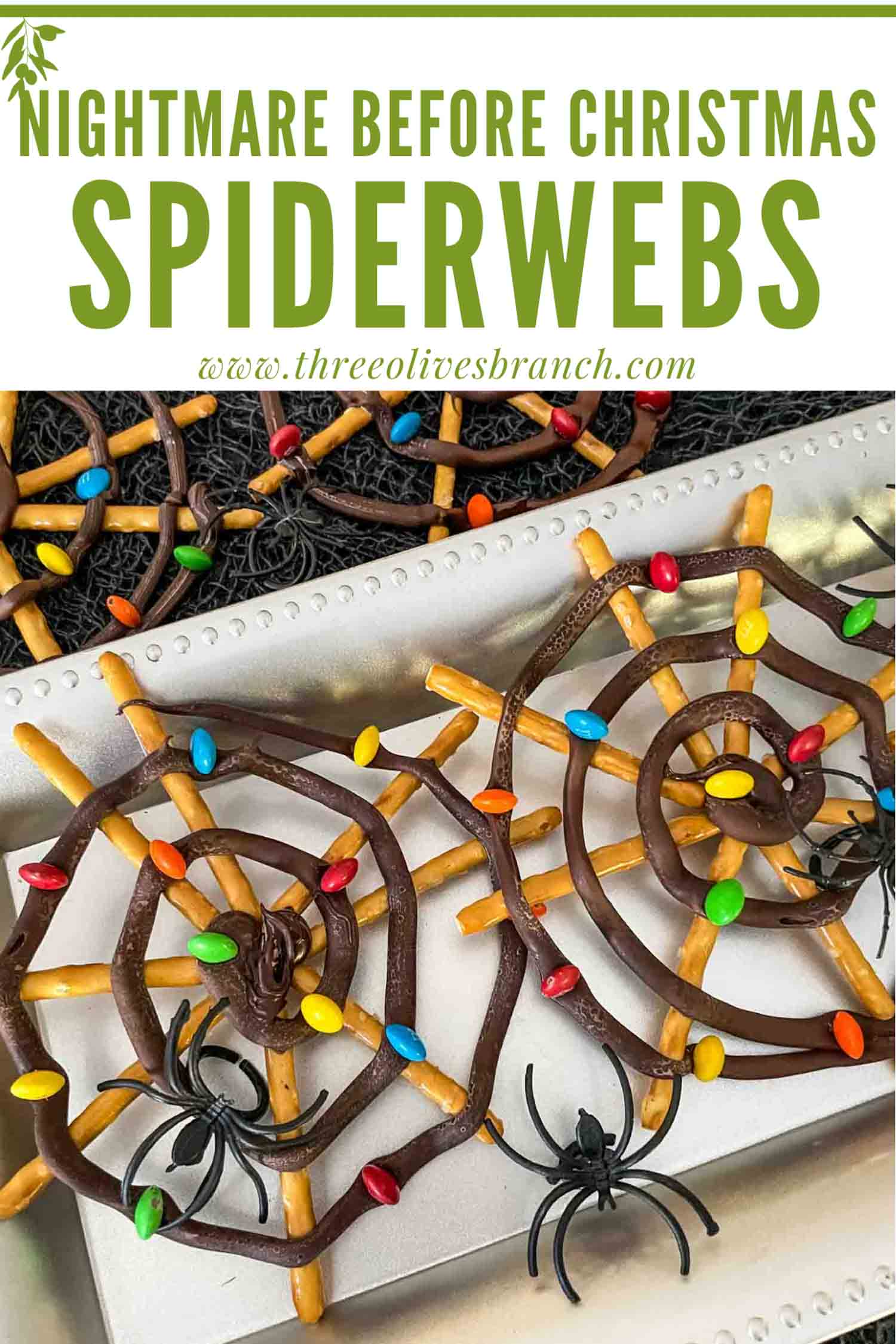 Nightmare Before Christmas Spiderwebs - Three Olives Branch