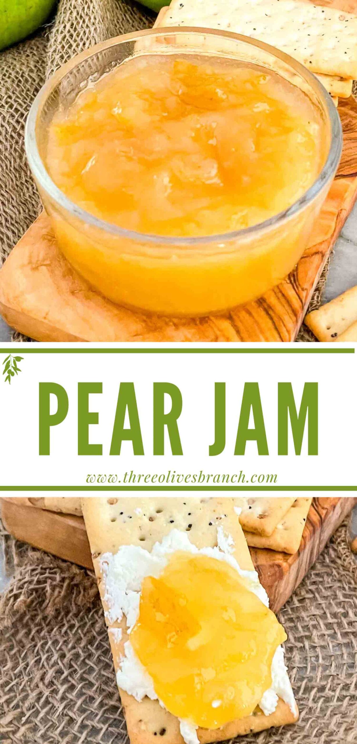 Homemade Pear Jam - Three Olives Branch