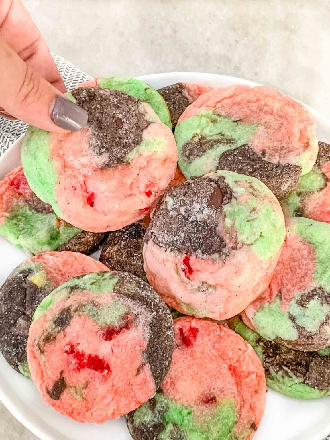 Spumoni Sugar Cookies - Three Olives Branch