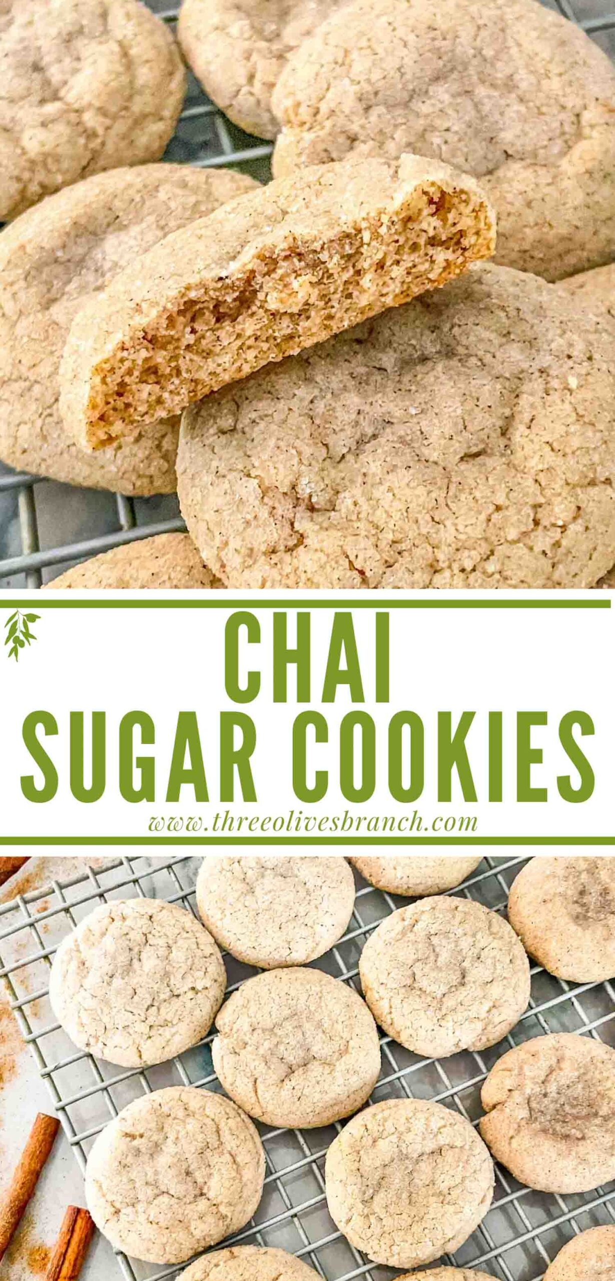 Chai Sugar Cookies - Three Olives Branch